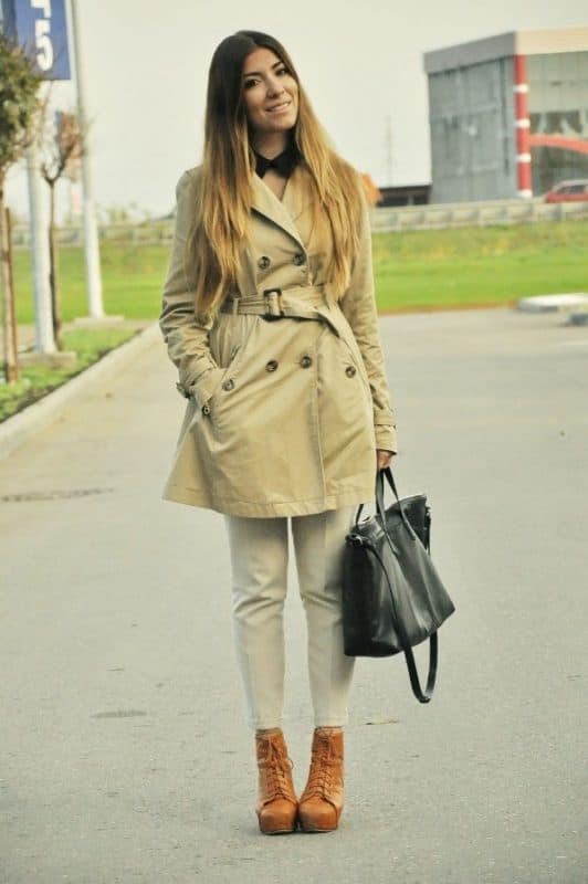 С чем носить тренч, 30 модных образов на 2024